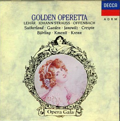 Golden Operetta by London/Decca Opera Gala Series - Shop Online for ...