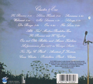 Cluster & Eno [Slipcase], Cluster & Eno (Recorded By) - Shop Online for ...