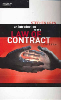 An Introduction to the Law of Contract, Stephen Graw - Shop Online for ...