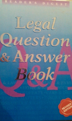 Reader's Digest Legal Question and Answer Book, Reader's Digest - Shop ...