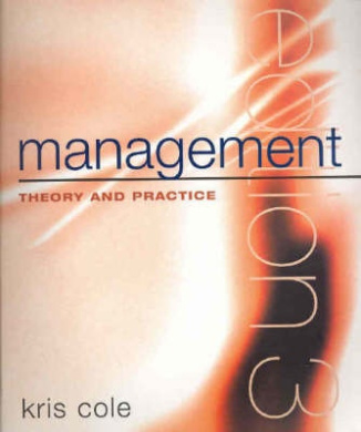 Management Theory and Practice, Kris Cole - Shop Online for Books in ...