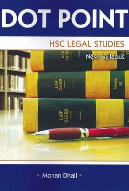 HSC Legal Studies (Dot Point), Mohan Dhall - Shop Online for Books in ...