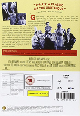 Freaks [1932] [DVD], Warner Bros Home Ent - Shop Online for Movies ...