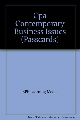 CPA Contemporary Business Issues, BPP Learning Media - Shop Online for ...