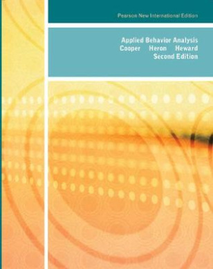 Applied Behavior Analysis, John O Cooper Timothy E Heron - Shop Online ...