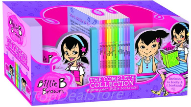 Billie B Brown Books Collection with 20 Books and 2 Bookends By Sally ...