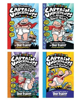 Captain Underpants Colour Editions 1-4 Boxed Set, Dav Pilkey - Shop ...