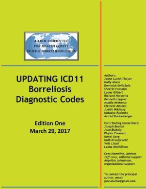 UPDATING ICD11 Borreliosis Diagnostic Codes, Judith Miklossy Natasha ...