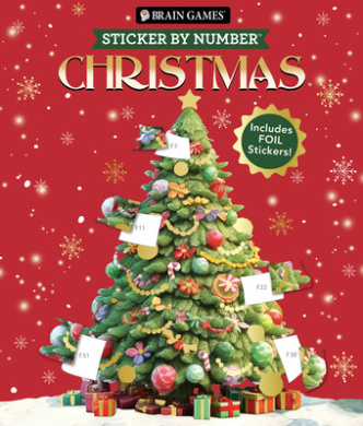 Brain Games - Sticker by Number: Christmas (24 Images to Sticker ...