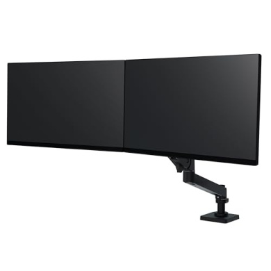 Ergotron LX Pro Premium Dual Direct Monitor Arm (Matte Black) – VESA ...