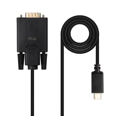 NANOCABLE USB-C to VGA Converter Cable (USB-C Male to VGA Male), 1.8 m ...