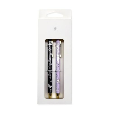UO Set of 2 refillable ballpoint pens. Blue and black ink. Smooth ...