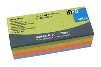 Print Inform Japan Sticky Notes Info Notes Spring Color Mix (4 Colors ...